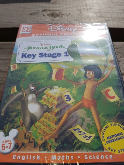 DISNEY LEARNING : THE JUNGLE BOOK KEY STAGE 1 - DISNEY'S PC GAME - New ...