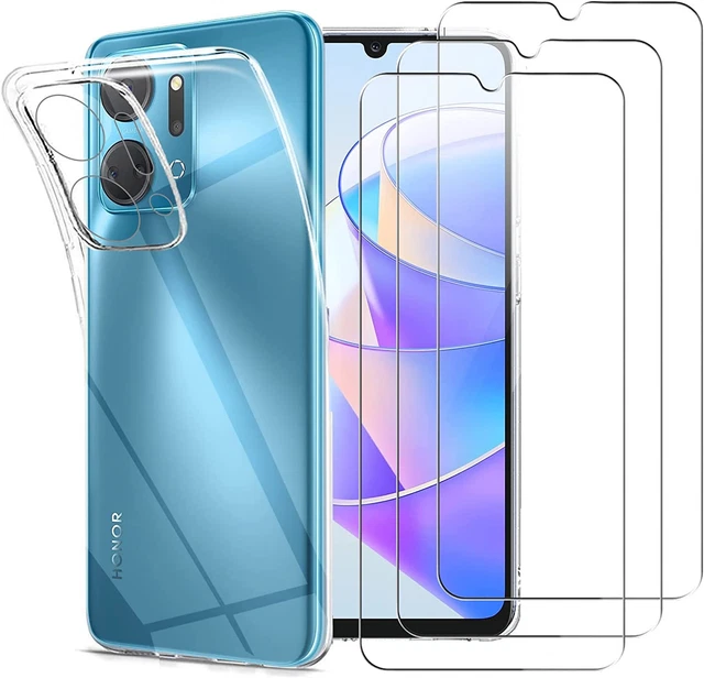 POUR HONOR X7A Étui, Transparent Gel Téléphone Housse & Écran Verre ...