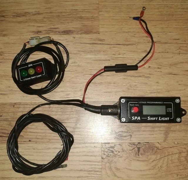 SPA 3 STAGE Programmable Shift Light Set Up Track Drag Drift Road ...