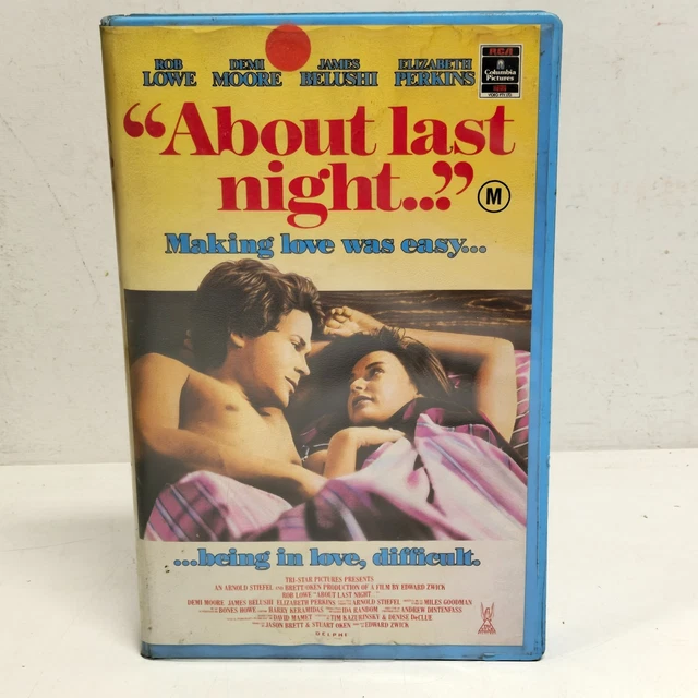 ABOUT LAST NIGHT - Big Box Rental Betamax Tape $55.00 - PicClick AU