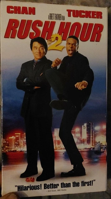 RUSH HOUR 2 VHS 2001 Jackie Chan, Chris Tucker Estate Item GC As Is ...