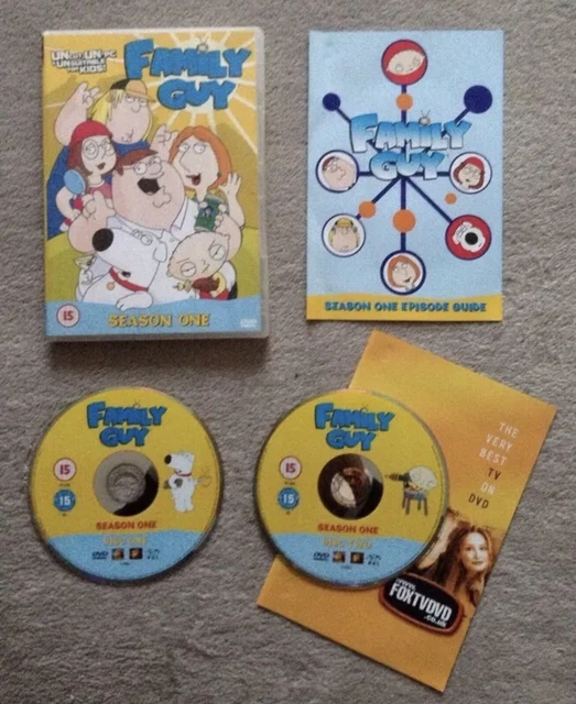 FAMILY GUY - Complete First Season One Series 1 - 3 Disc Dvd Box Set £4 ...