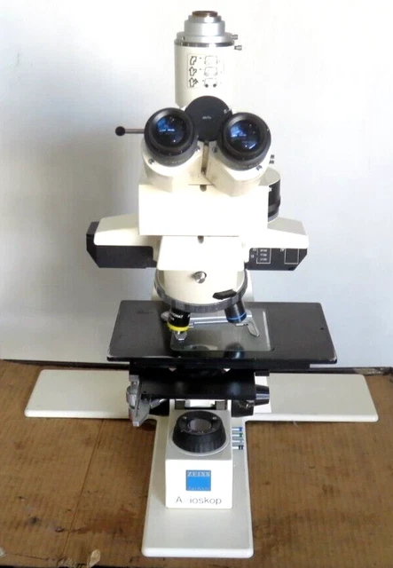 ZEISS AXIOSKOP 50 Fluorescence Microscope with 3 Objectives, FOR PARTS ...