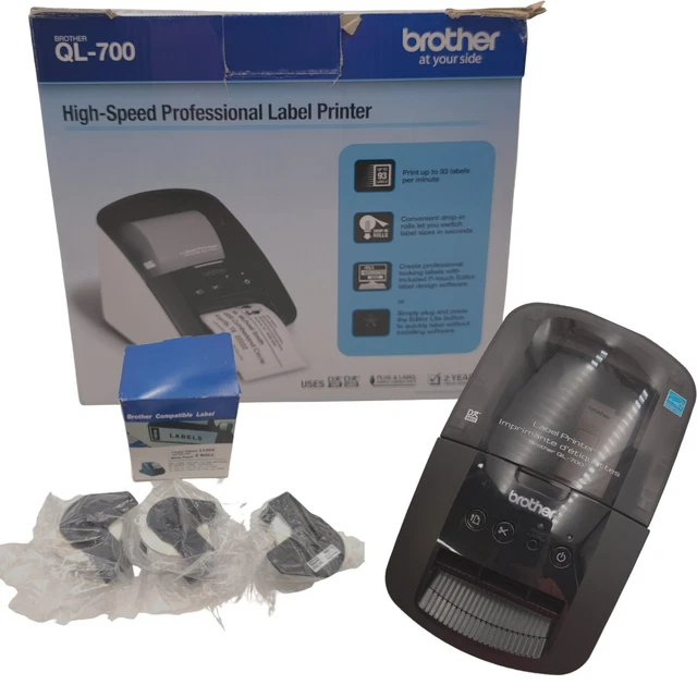 BROTHER QL-700 LABEL Thermal Label Printer with Labels $58.91 - PicClick