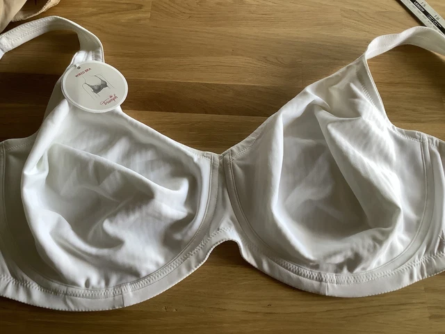 TRIUMPH WIRED FULL Support White Bra Size 46DD BNWT £25.00 - PicClick UK