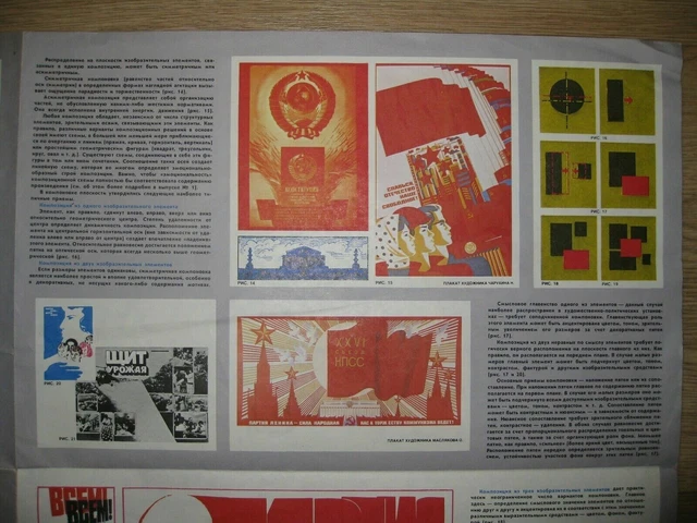 1984 VINTAGE RUSSIAN Soviet Propaganda Poster Installation Guide £4.68 ...
