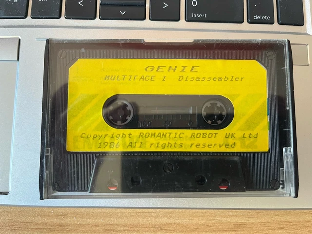 GENIE DISASSEMBLER BY Romantic Robot for ZX Spectrum Multiface 1/128 ...