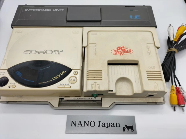 NEC PC ENGINE Interface Unit PI-TG001 CD-ROM2 IFU-30 HuCard Working/ CD ...