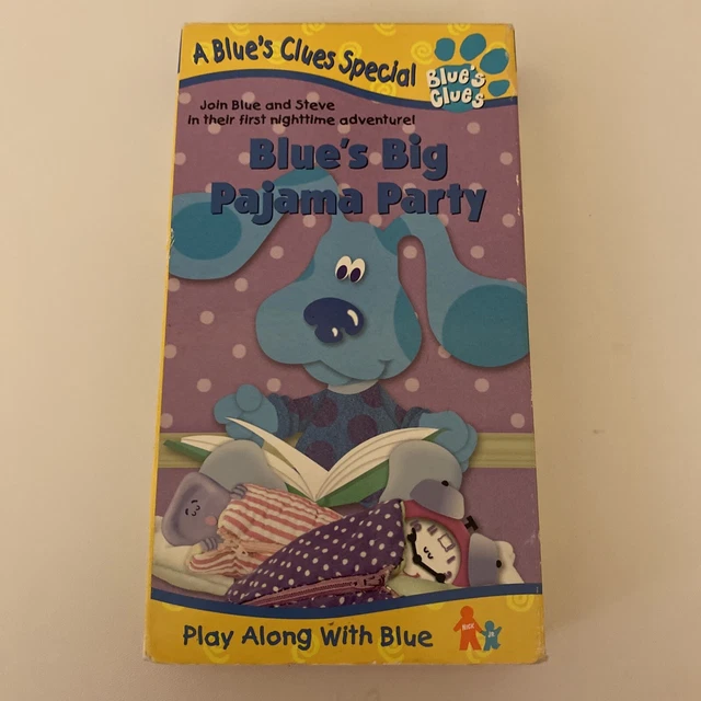 BLUES CLUES - Blues Big Pajama Party (VHS, 1999) EUR 9,19 - PicClick FR