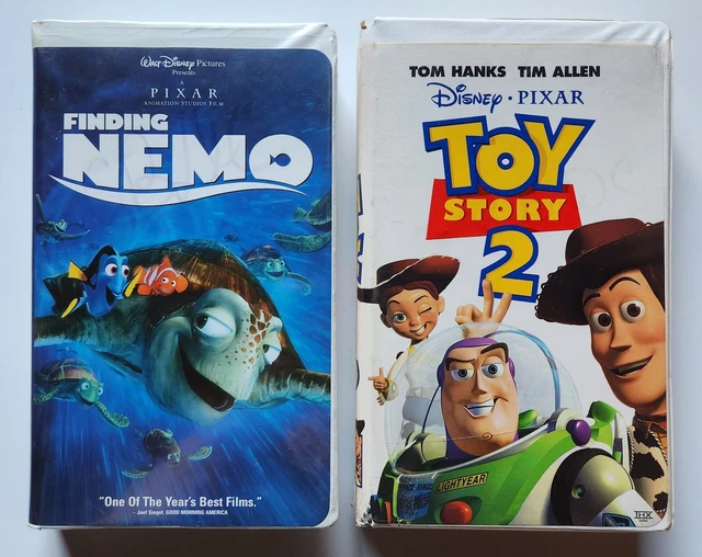 RARE VINTAGE DISNEY Pixar Vhs Lot (2) Toy Story Nemo Vintage Clamshell ...