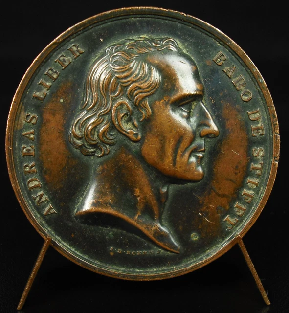 MÉDAILLE ANDRÉAS LIBER Baro de stifft 1834 History of Medicine Boehm sc ...
