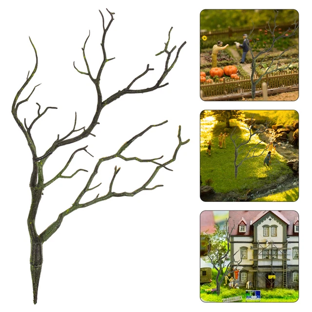 SIMULATED TREE BRANCH Model Craft Shrubs Large Artificial Plant £5.38 ...