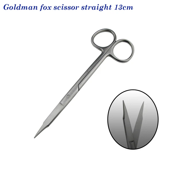 GOLDMAN FOX SCHERE Gerade 13cm Zahnfleisch Zahn Labor Chirurgisch ...