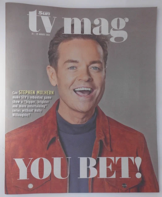 SCOTTISH SUN TV supplement 23rd August 2025 Stephen Mulhern YOU BET $13 ...