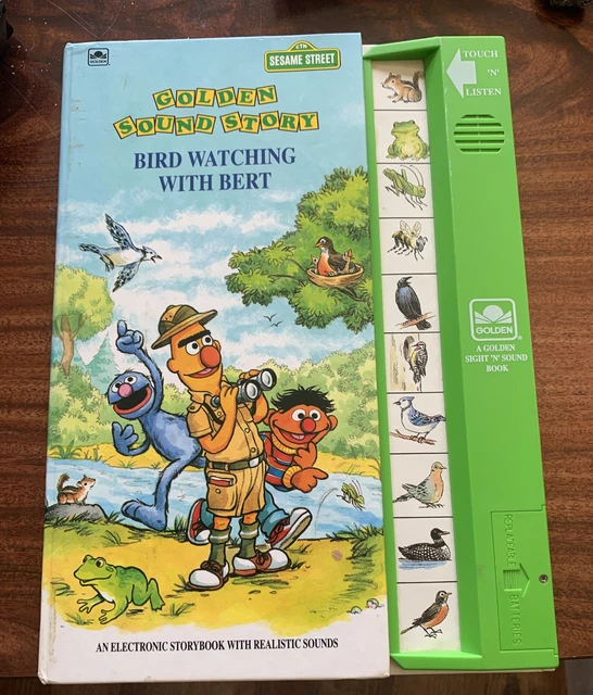 SESAME STREET; BIRD WATCHING W/ BERT Children's Golden SIGHT N SOUND ...