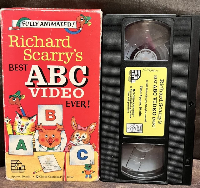 RICHARD SCARRY’S BEST ABC Video Ever! VHS UNLIMITED Combined Ship $5.50 ...