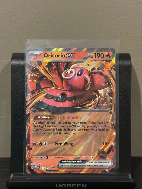 POKÉMON PHANTASMAL FLAMES Oricorio EX 018/094 Double Rare Holo NM £1.33 ...