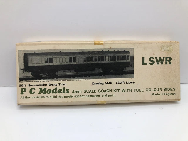 PC MODELS 4MM Scale Coach Kit - 56' Non-Corridor Brake Third £24.99 ...