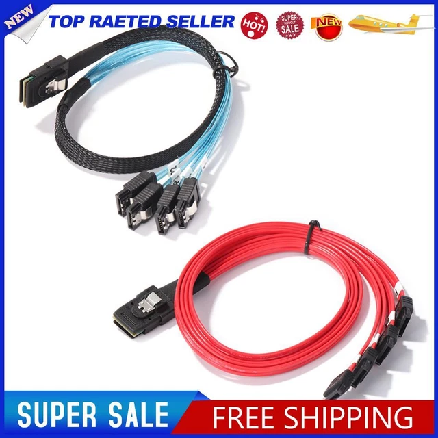 SAS SATA CABLE External Mini SAS SFF-8087 to SATA Chassis Cable Server Cord 50cm EUR 11,40 ...