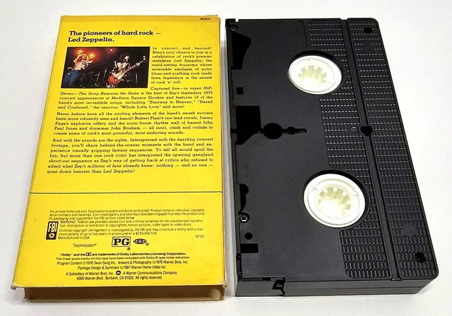 LED ZEPPELIN THE Song Remains The Same VHS 1987 £9.08 - PicClick UK