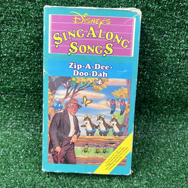VINTAGE DISNEYS SING Along Songs Zip-A-Dee-Doo-Dah VHS 1986 Movie $25. ...