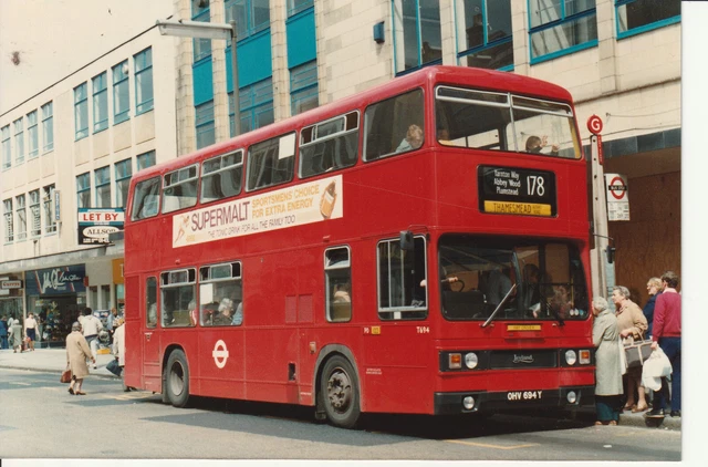 LONDON BUS PHOTO - T694 (PD) route 178 £0.50 - PicClick UK