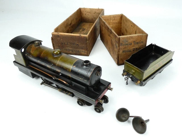 VINTAGE BOWMAN MODEL 234 live steam locomotive with LNER 250 tender ...