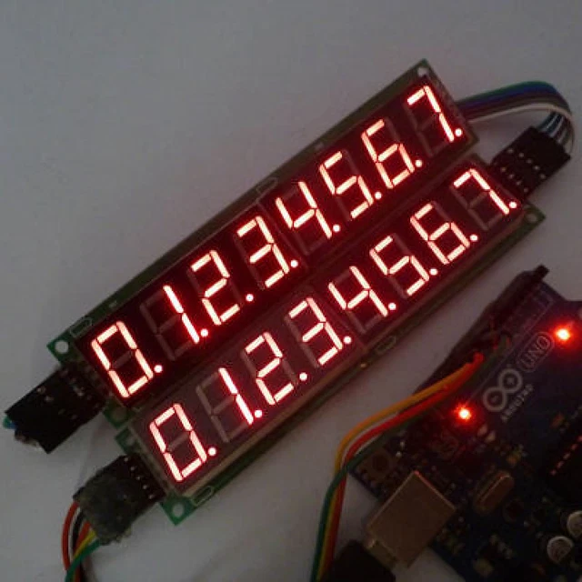 0.56& 2X8-DIGIT CASCADE LED Digital Tube 7 Segment for Arduno MEGA2560 ...