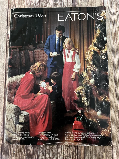 VINTAGE 1975 EATON’S Christmas Catalog Fashion Electronics Furniture ...