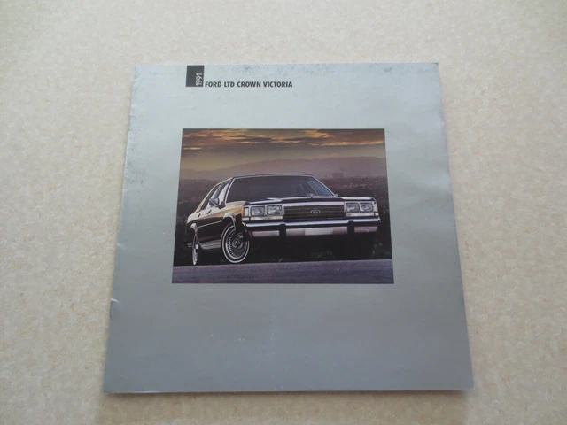 1991 FORD LTD Crown Victoria car advertising booklet $35.00 - PicClick AU