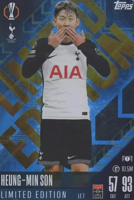 CARTE TOTTENHAM TOPPS Match Attax 2024/2025 Heung-Min Son édition ...