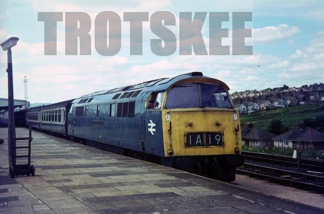 35MM SLIDE BR British Rail Diesel Loco Class 52 D1053 Plymouth 1973 ...