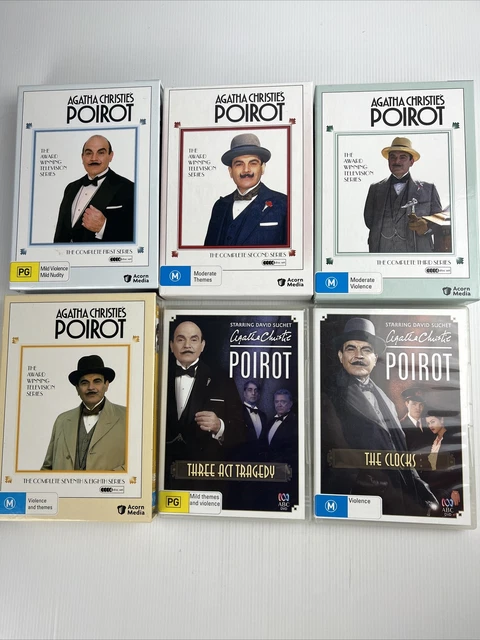 AGATHA CHRISTIE’S POIROT DVD Box Sets Series 1, 2, 3, 7 + 8 + The ...