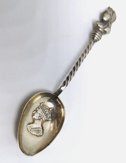 ANTIQUE SILVER SPOON, Queen Victoria, Diamond Jubilee 1897, Hallmarked ...