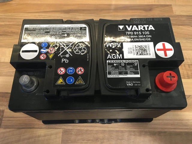 VARTA 7P0 915 105, 12V 68Ah 380A Car Battery VW, Audi, Seat, Skoda £20. ...