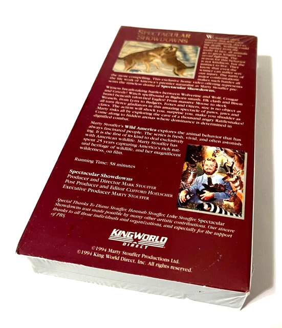 MARTY STOUFFER'S WILD America Spectacular Showdowns VHS 1994 NEW ...