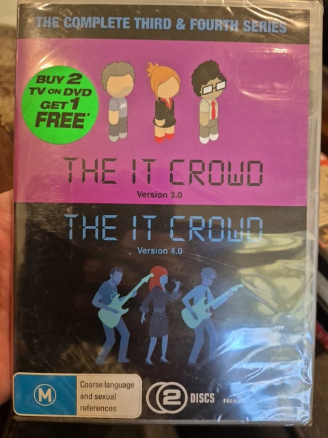 THE IT CROWD Dvd Version 3.0 & 4.0 Complete Third & Fourth Comedy Tv ...