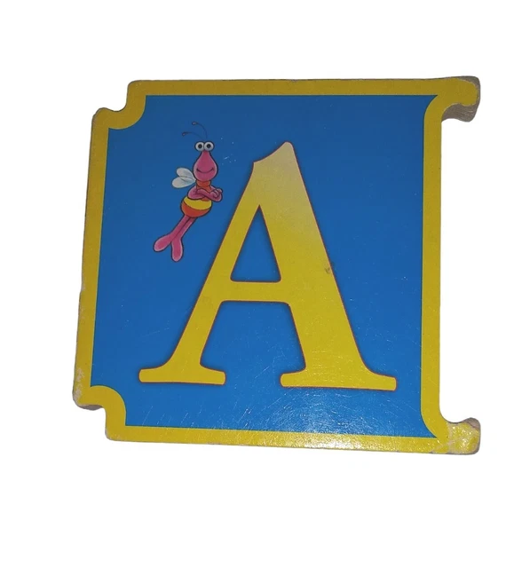 VINTAGE SESAME STREET Interlocking Alphabet Board Book "A" Board Book ...