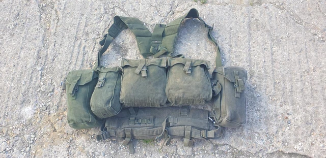 BRITISH ARMY 58 Pattern Webbing Belt Kit 1958 Complete CEFO Genuine ...