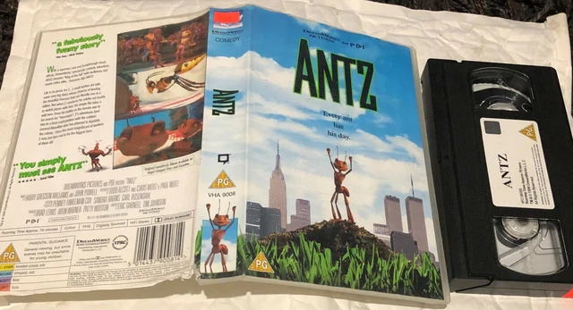 ANTZ {1998, DREAMWORKS} Original Ex-Location Grande Boîte Vhs. Rare ...