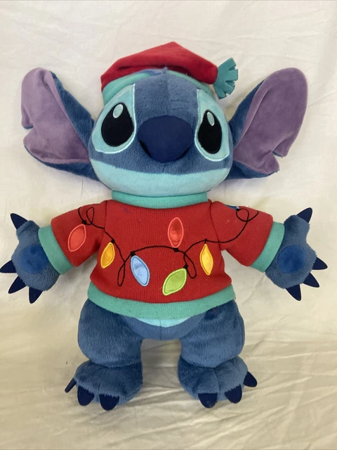 DISNEY STORE STITCH Plush Christmas Lilo And Stitch Light Up Jumper ...