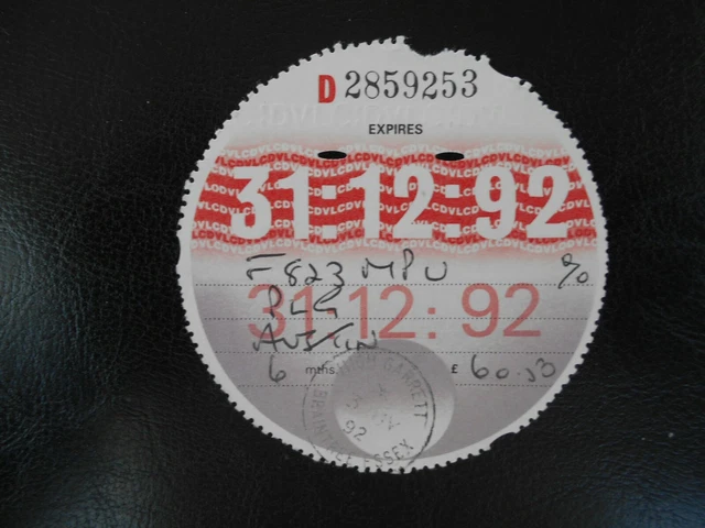 COLLECTABLE TAX disc from 1975 Austin °°°°°°°°°°°°°°°× £9.99 - PicClick UK