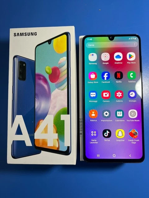 SAMSUNG GALAXY A41 SM-A415F/DS - 64GB - Prism Crush Blue (Sbloccato ...