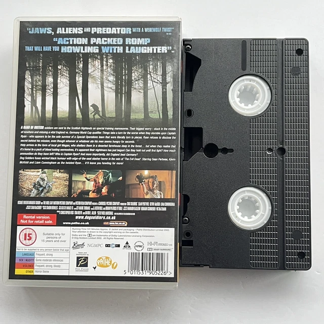 EX RENTAL BIG Box VHS Dog Soldiers 2002 British Action Horror Werewolf ...