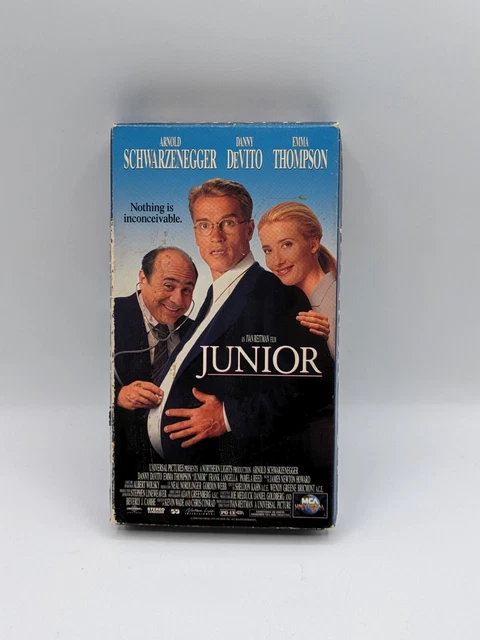 JUNIOR VHS 1995 Arnold Schwarzenegger Danny DeVito 90s Comedy $5.00 ...