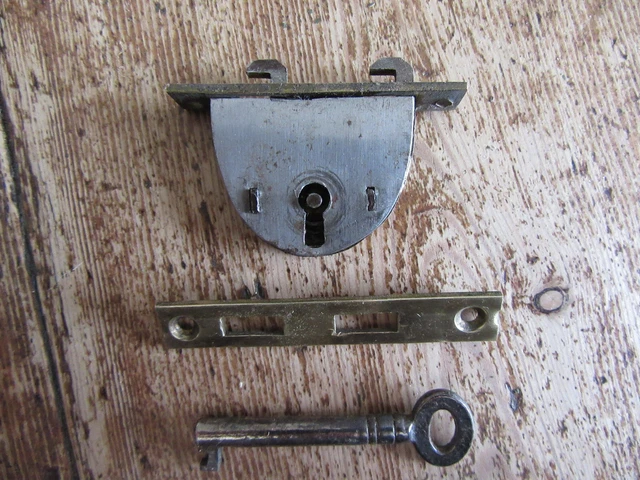 VICTORIAN WRITING SLOPE Lock Fully Working With Key £31.99 - PicClick UK