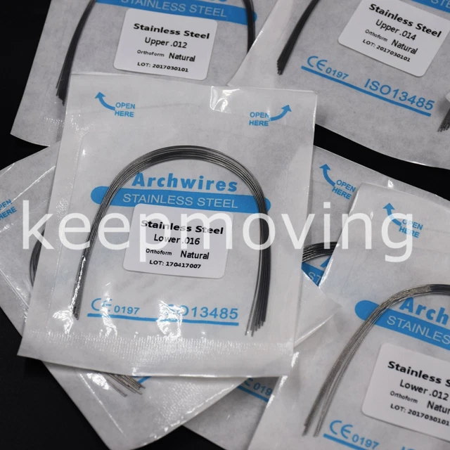 10 PCS/PACK DENTAL Ortho Stainless Steel Round Arch Wire Nature/Ovoid ...