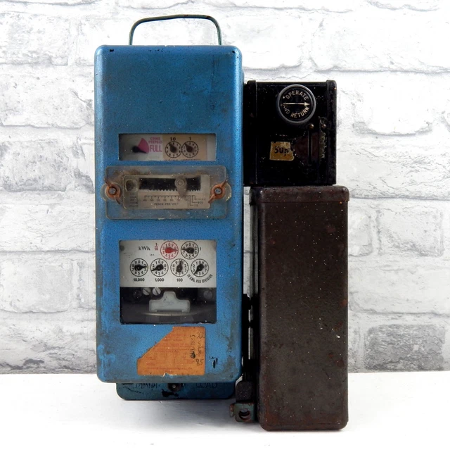 VINTAGE ELECTRICITY METER Prepayment Coin Money Operated Electric £125. ...