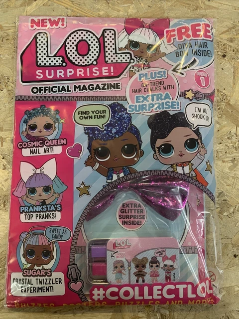 LOL L.O.L. SURPRISE Official magazine Issue #1 + Hair Chalk, Diva Hair ...