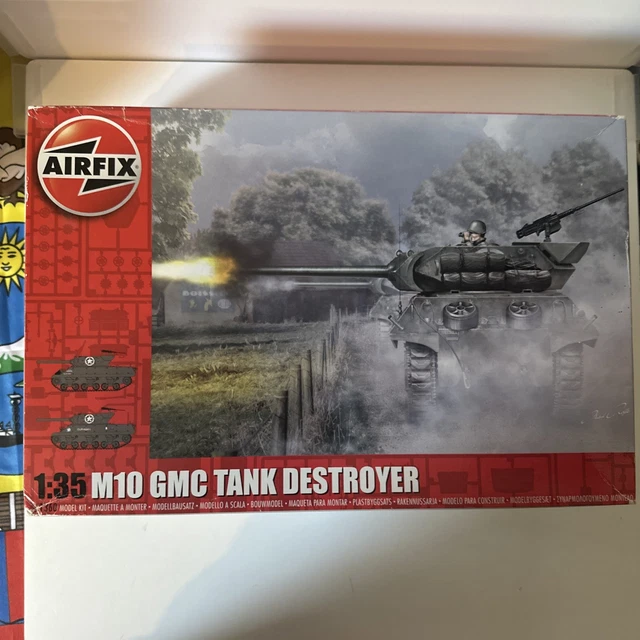 AIRFIX M10 GMC Tank Destroyer Model Kit A1360 in 1:35 Scale NO FLYING ...